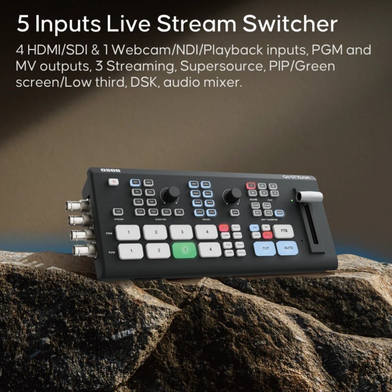 OSEE GoStream Deck Kit All-in-One Live Stream Switcher & Multi-Camera Video Mixer